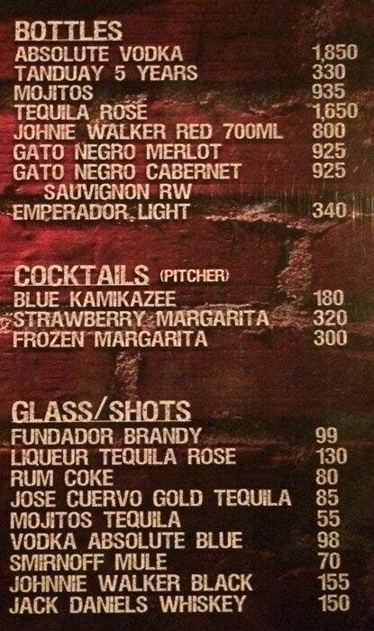 Cafe Racer Restaurant Menu | Reviewmotors.co