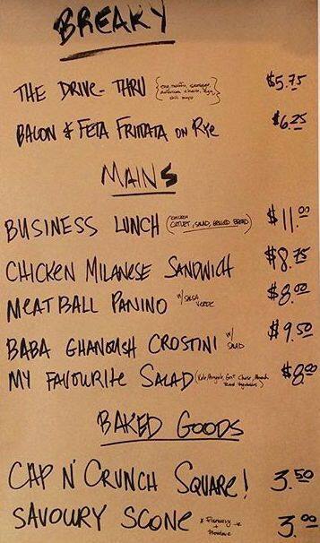 Menu at Saint James pub & bar, Hamilton