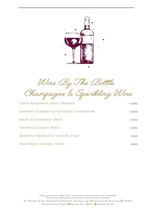 Menu At The Lobby Lounge Shangri La Hotel Bengaluru Menu At The Lobby Lounge Shangri La Hotel Bengaluru
