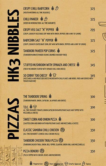 Menu at Rasam, Kolkata, Salt Lake