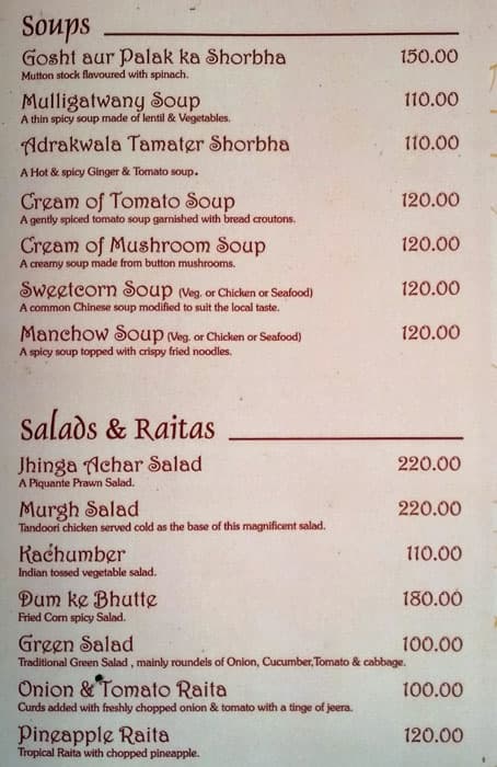 Menu of Cafe Tato, Margao, Goa