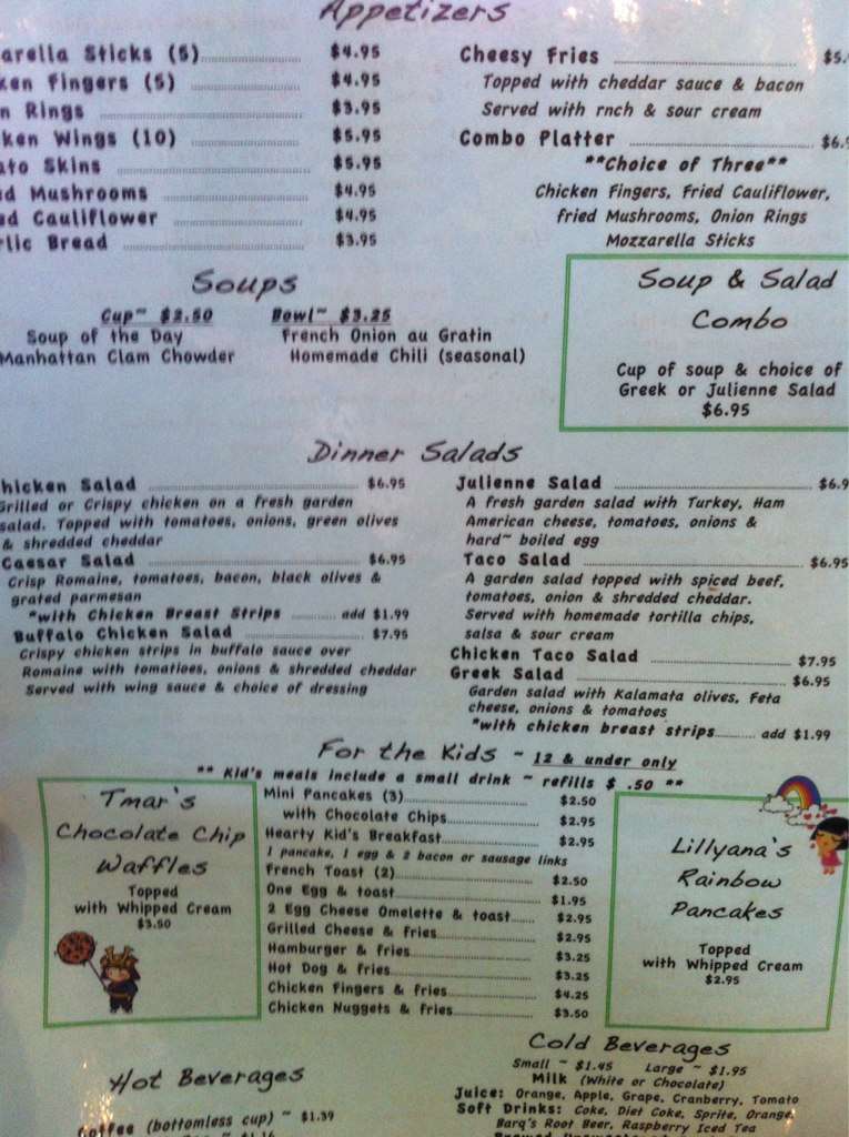 Menu at Ezzy's Restaurant, Rochester, Latta Rd