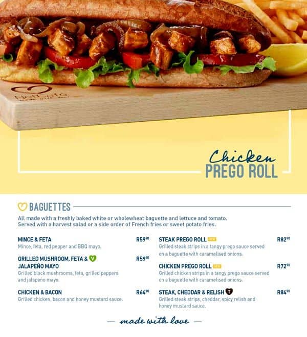 Menu at NetCafé cafe, Johannesburg, Mipark West Wing Hospital