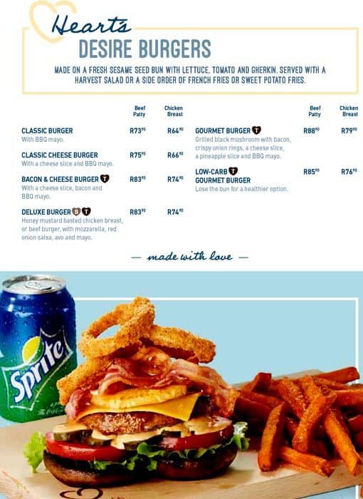 Menu at NetCafé cafe, Johannesburg, Mipark West Wing Hospital