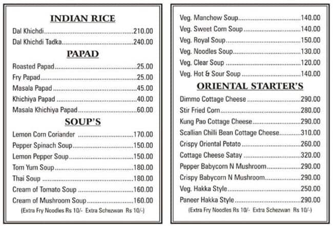 Menu of Raju's Kitchen, Borivali West, Mumbai