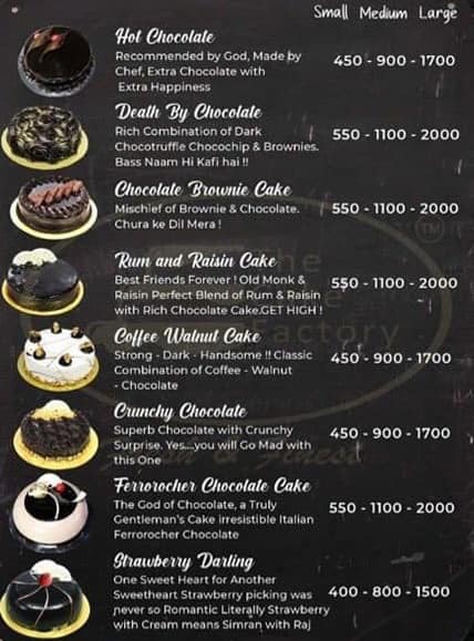 Menu of Al Hind Bakers, Swargate, Pune