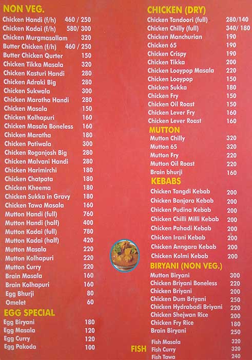 Sagar Tandoor House Menu, Menu for Sagar Tandoor House, Pimpri, Pune ...