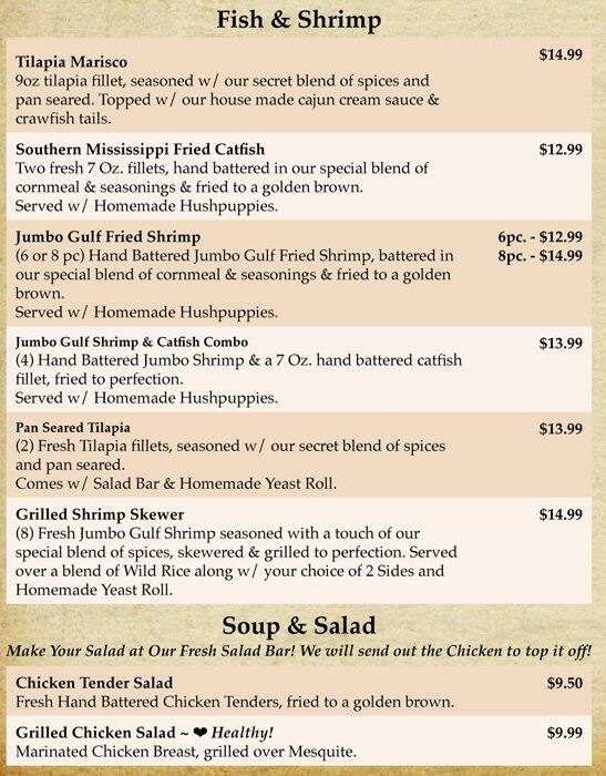 Menu at Red River Bar-B-Que & Grill, League City, E Main St B