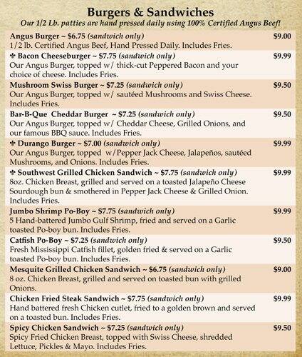 Menu at Red River Bar-B-Que & Grill, League City, E Main St B