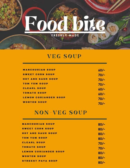 Menu of Food Bite, Sion, Mumbai