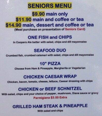 Menu at Caffe Primo restaurant, Semaphore, 17 Semaphore Rd