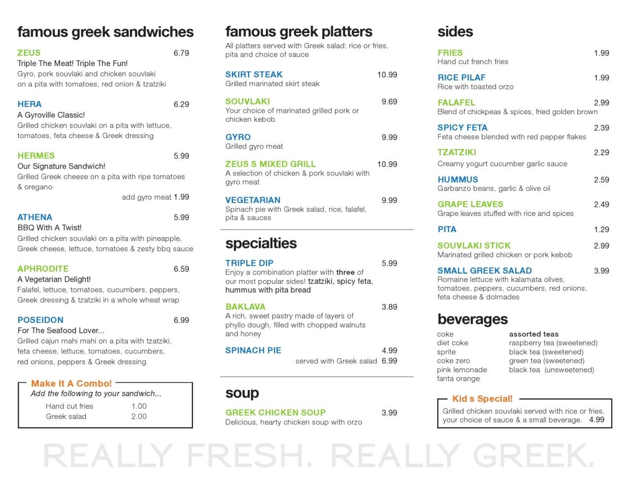 Gyroville Menu, Menu for Gyroville, Fort Lauderdale, Miami - Urbanspoon ...