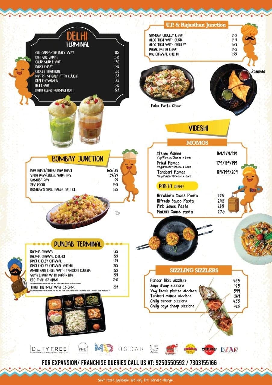 Menu of Imly Cafe, Sector 29, Gurgaon