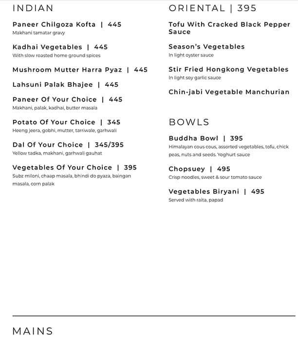 Menu at JAL & JALEBI, Rishikesh, Barrage Road