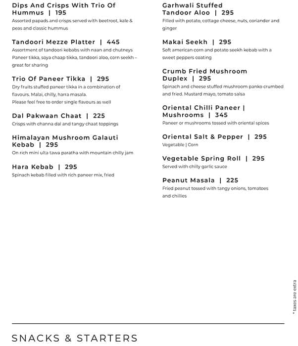 Menu at JAL & JALEBI, Rishikesh, Barrage Road