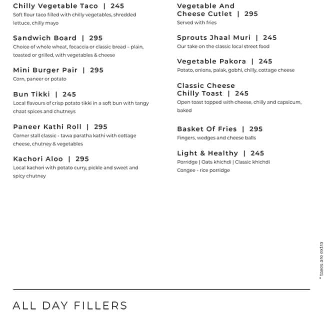 Menu at JAL & JALEBI, Rishikesh, Barrage Road