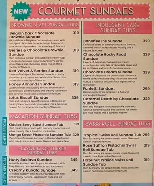 Menu at Frozen Bottle - Milkshakes, Desserts And Ice Cream, Bengaluru, 21