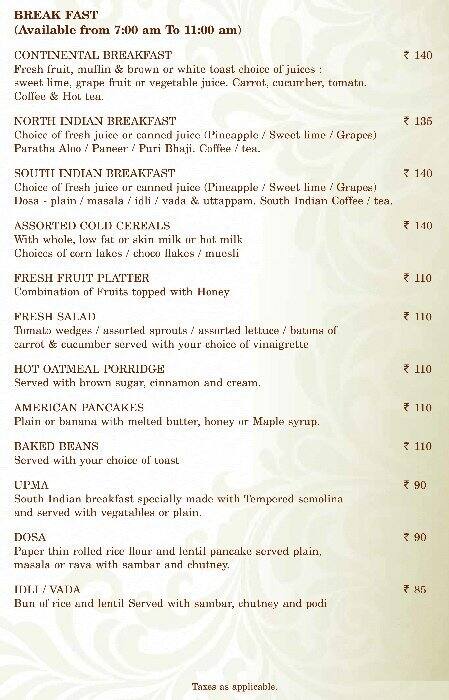 Menu at Black Pepper Longue, Bengaluru, WJPC+GVG