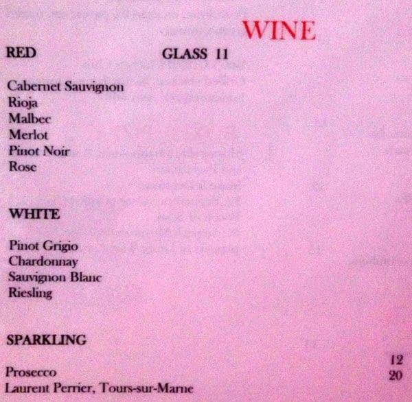 Menu at Shadow Boxers pub & bar, West New York