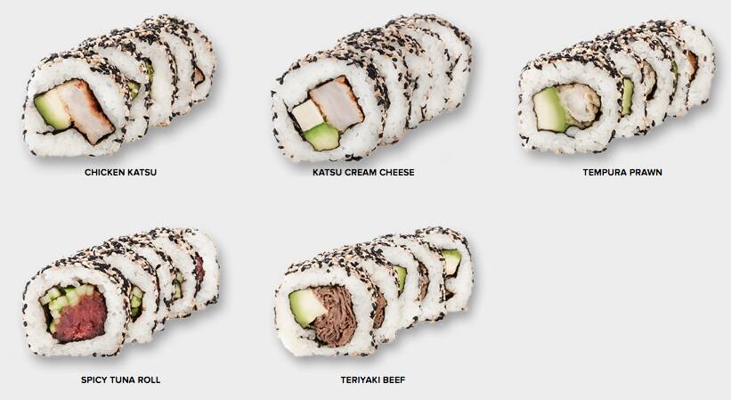 Menu at Sushi Izu restaurant, Subiaco, 29 Station St