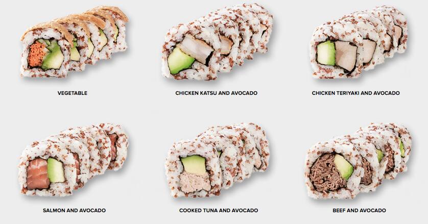 Menu at Sushi Izu restaurant, Subiaco, 29 Station St