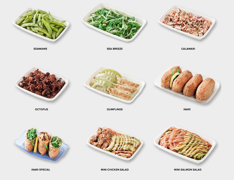Menu at Sushi Izu restaurant, Subiaco, 29 Station St