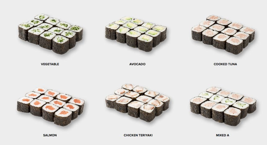 Menu at Sushi Izu restaurant, Subiaco, 29 Station St