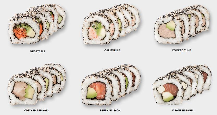 Menu at Sushi Izu restaurant, Subiaco, 29 Station St