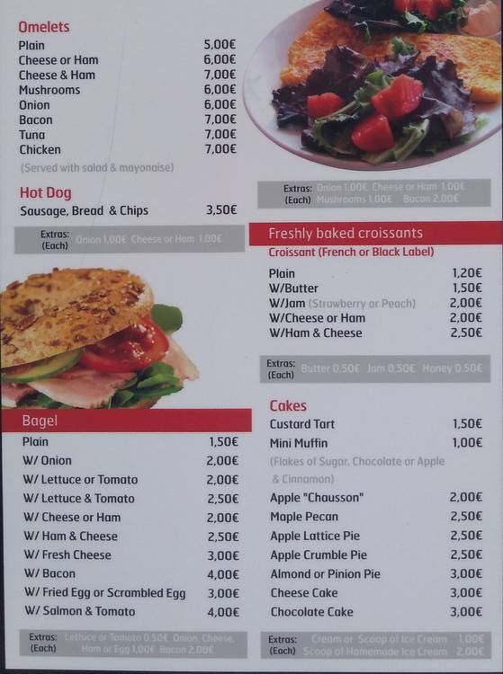 Menu at 6 Paragrafo pub & bar, Albufeira