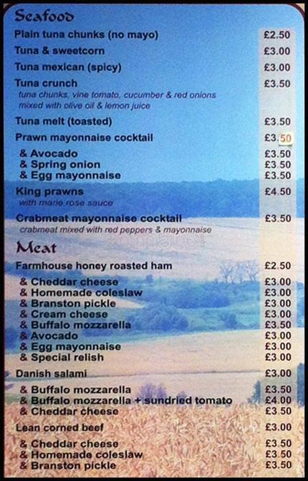 Menu at MORE MUNCHIES restaurant, London, 113 The Vale