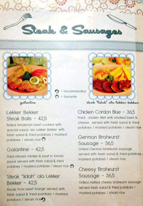 Menu at Lekker Bekker Serpong restaurant, Tangerang, Summarecon Mall ...