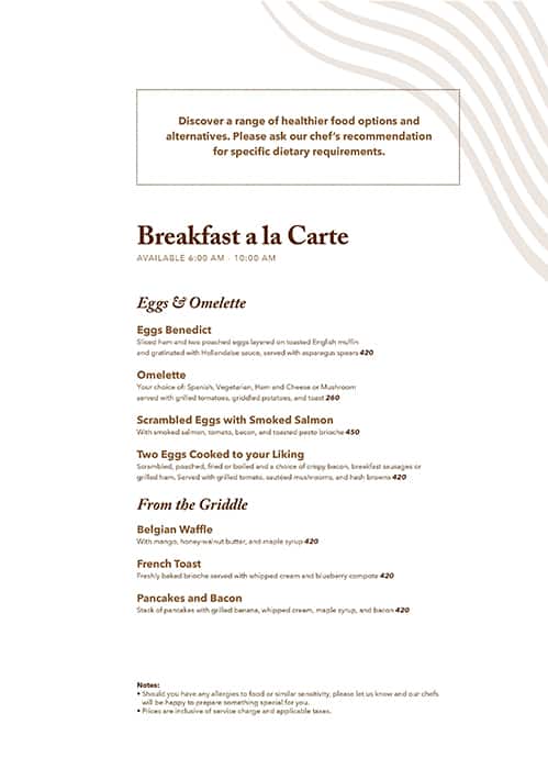 Menu at Misto at Seda Nuvali restaurant, Santa Rosa, Seda Nuvali