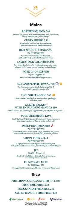 Menu at Moonshine P.U.B. x Public Urban Bar, Pasig