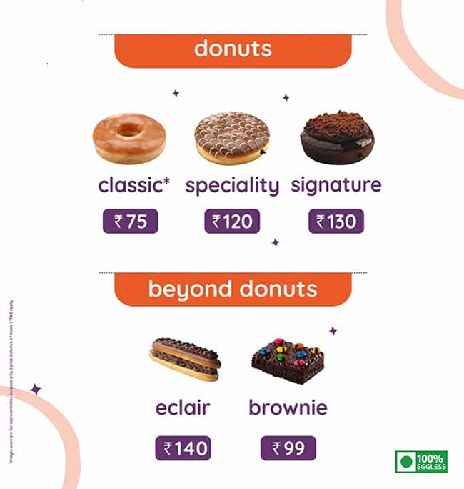 Menu of Mad Over Donuts, Seasons Mall, Magarpatta, Pune