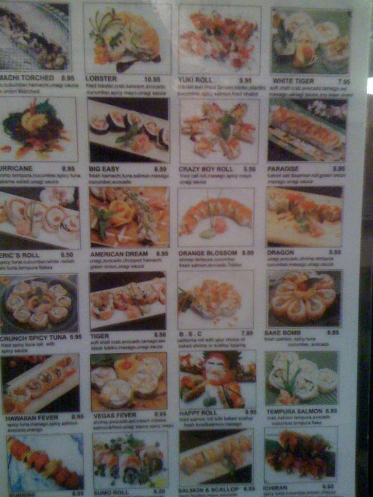 Menu at Yuki | Japanese Restaurant, Hillsboro, NE Orenco Station Pkwy E