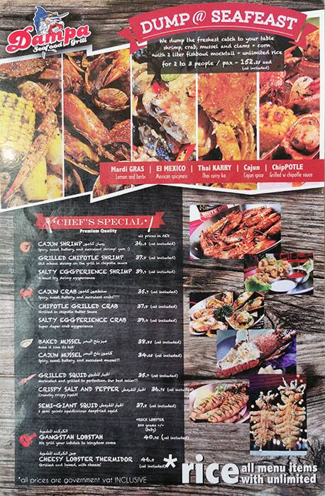 Dampa Seafood Grill, Deira City Centre Area, Dubai - Zomato