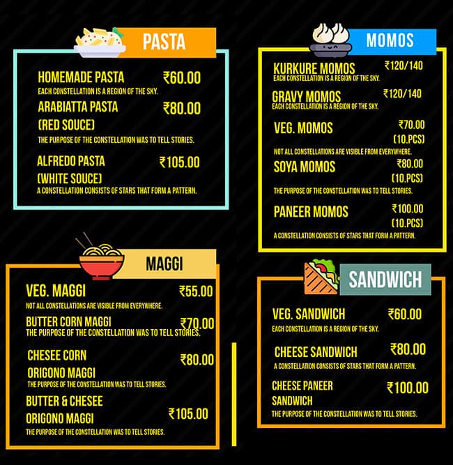 Menu of Cafe Eat - 27, Rakabganj, Agra