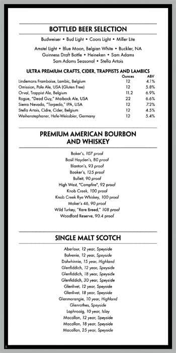 Menu at Morton's The Steakhouse, Houston, Westheimer Rd Suite 190