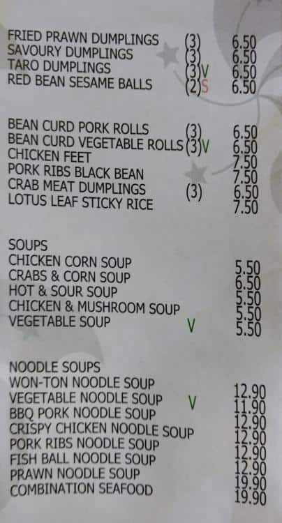 Menu at Seven Heaven Chinese Take Away restaurant, Ashgrove