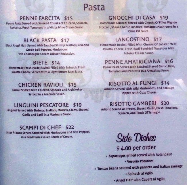Menu at Carlos & Carlos Restaurant, Arlington Heights