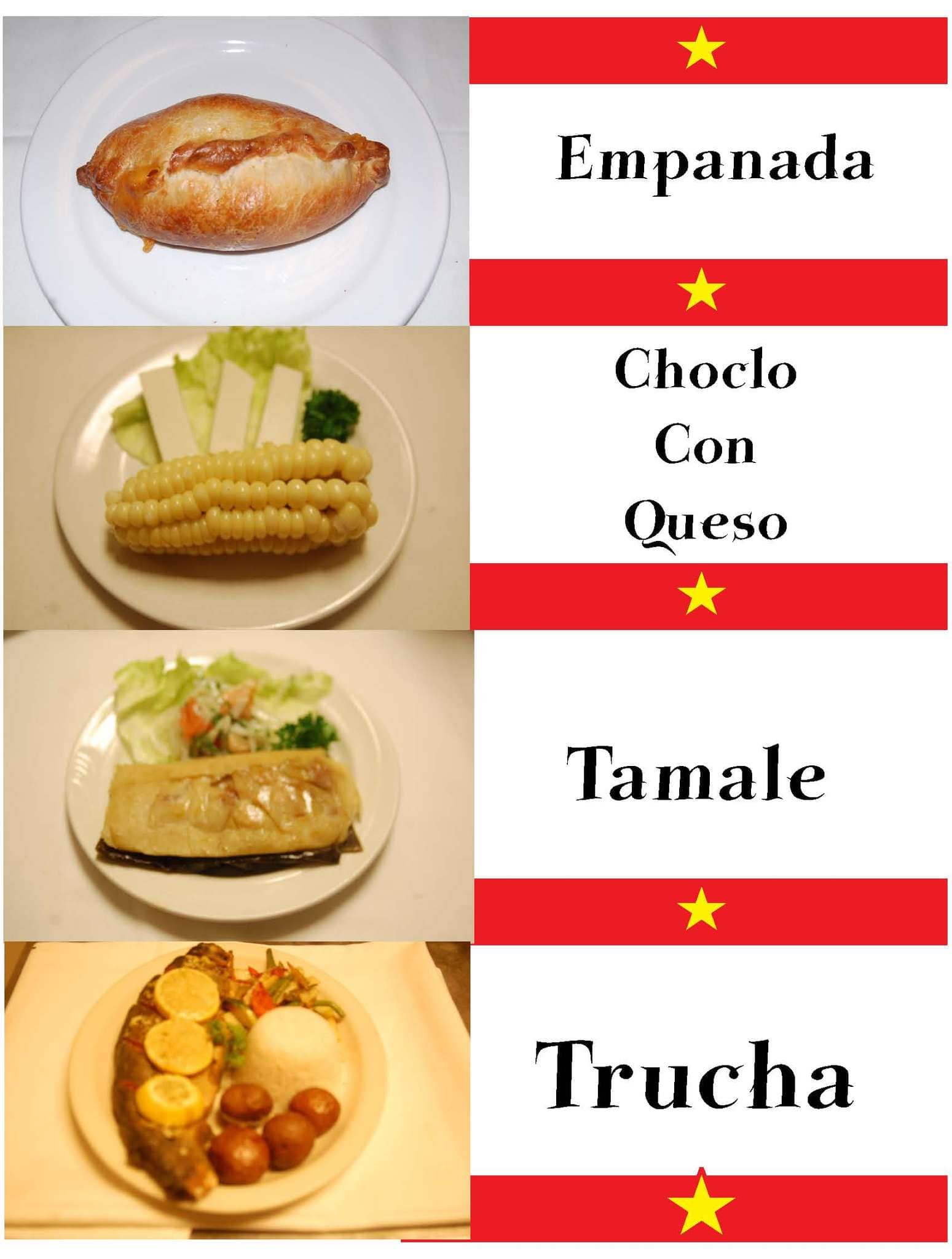 Menu at Mi Peru Restaurante, Gaithersburg