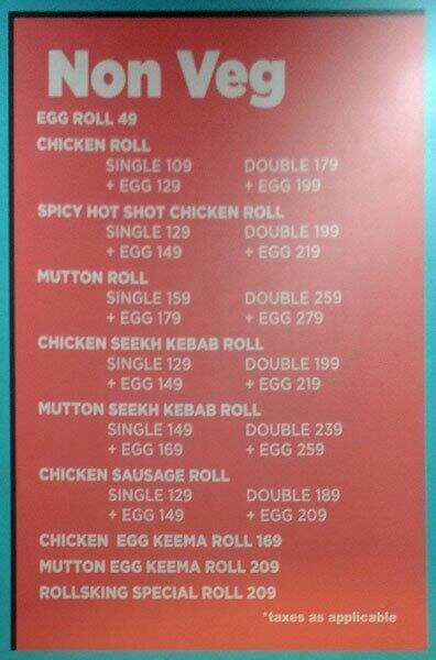 RollsKing Menu, Menu for RollsKing, Sector 18, Noida - Zomato