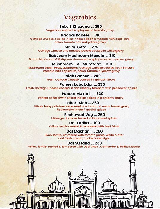 Menu at Karim's - Original From Jama Masjid Delhi 6, Kolkata, 84