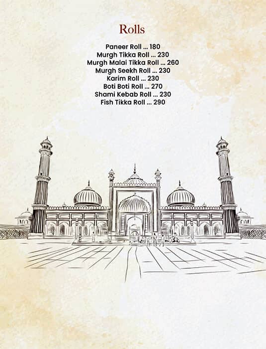 Menu at Karim's - Original From Jama Masjid Delhi 6, Kolkata, 84
