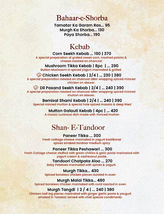 Menu at Karim's - Original From Jama Masjid Delhi 6, Kolkata, 84