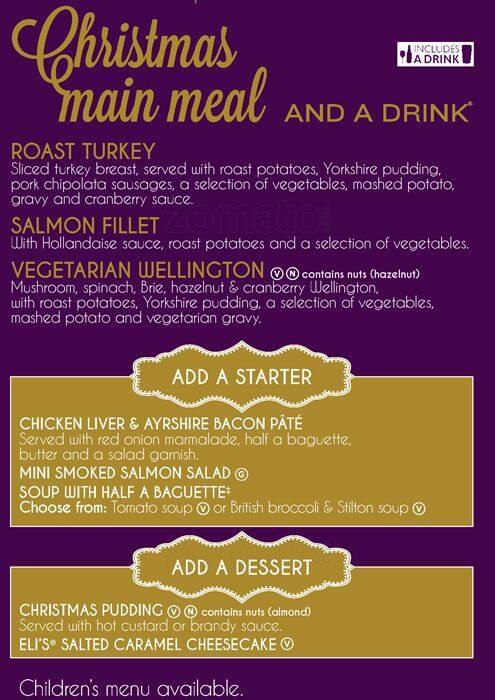 Menu at The Gate Clock pub & bar, London, 210 Creek Road