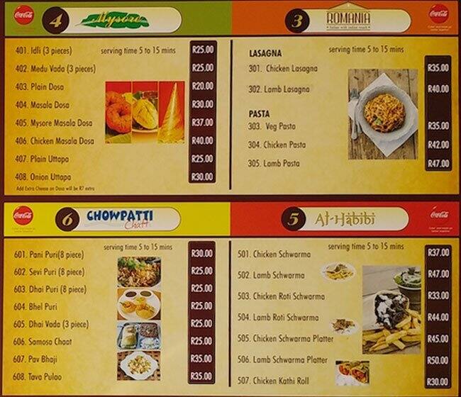 Speisekarte von Jewel Of India Rondebosch restaurant, Kapstadt, 28 Main Rd