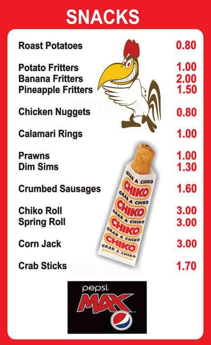 Menu at Chicken Time restaurant, Norwood, 65 The Parade