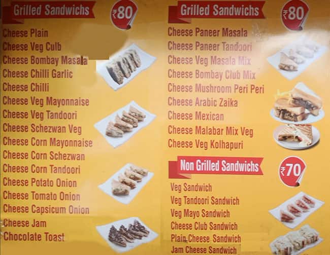 Menu at SANDWICH EXPRESS, Pune, Safayar apartment North Main Road
