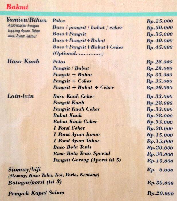 Menu at Sam's Strawberry Corner cafe, Tangerang, Ruko Piazza del Espana